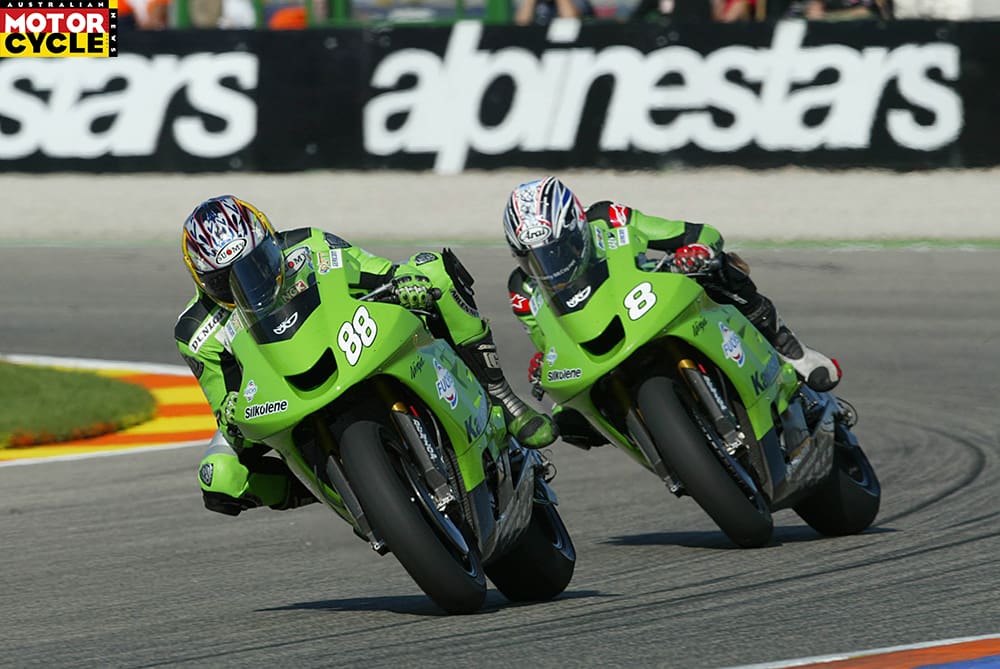 Pitt,McCoy, Valencia MotoGP,2003 - Australian Motorcycle News