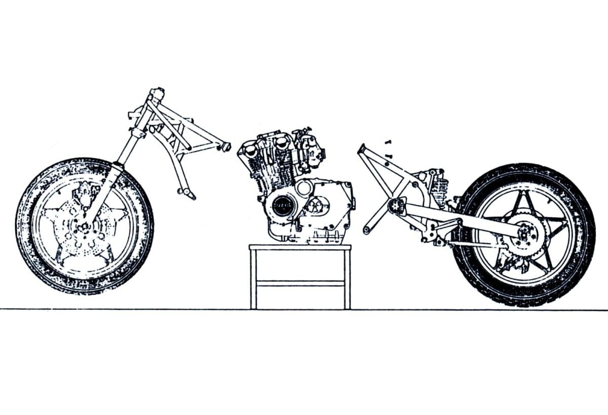 Bimota SB2 rolling chassis with split frame - Australian Motorcycle News