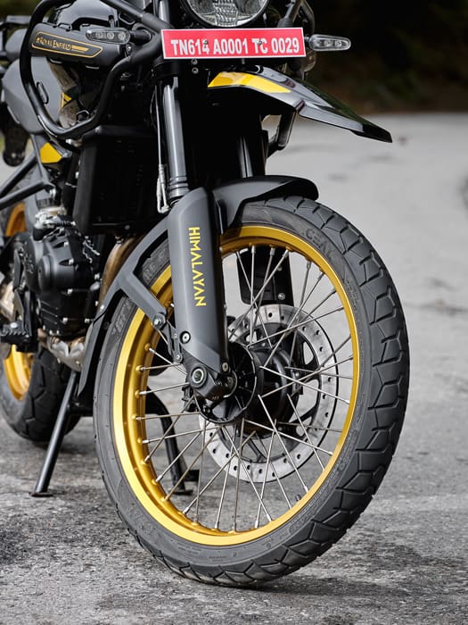 All-new Himalayan - Front Tyre and Suspension - Australian Motorcycle News