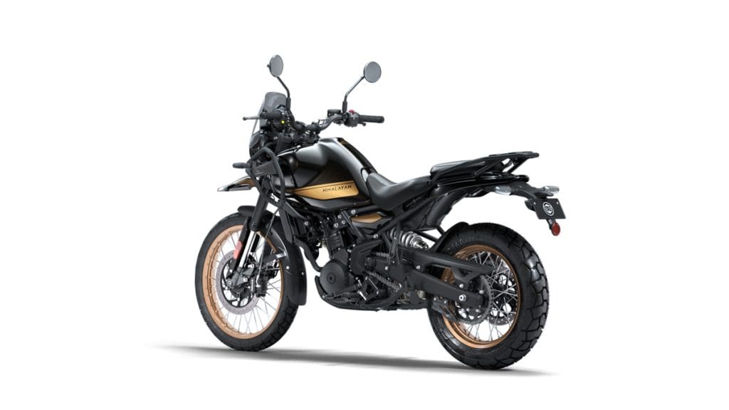 All-new Himalayan - Summit Variant - Hanle Black - Rear 3_4 Left View ...