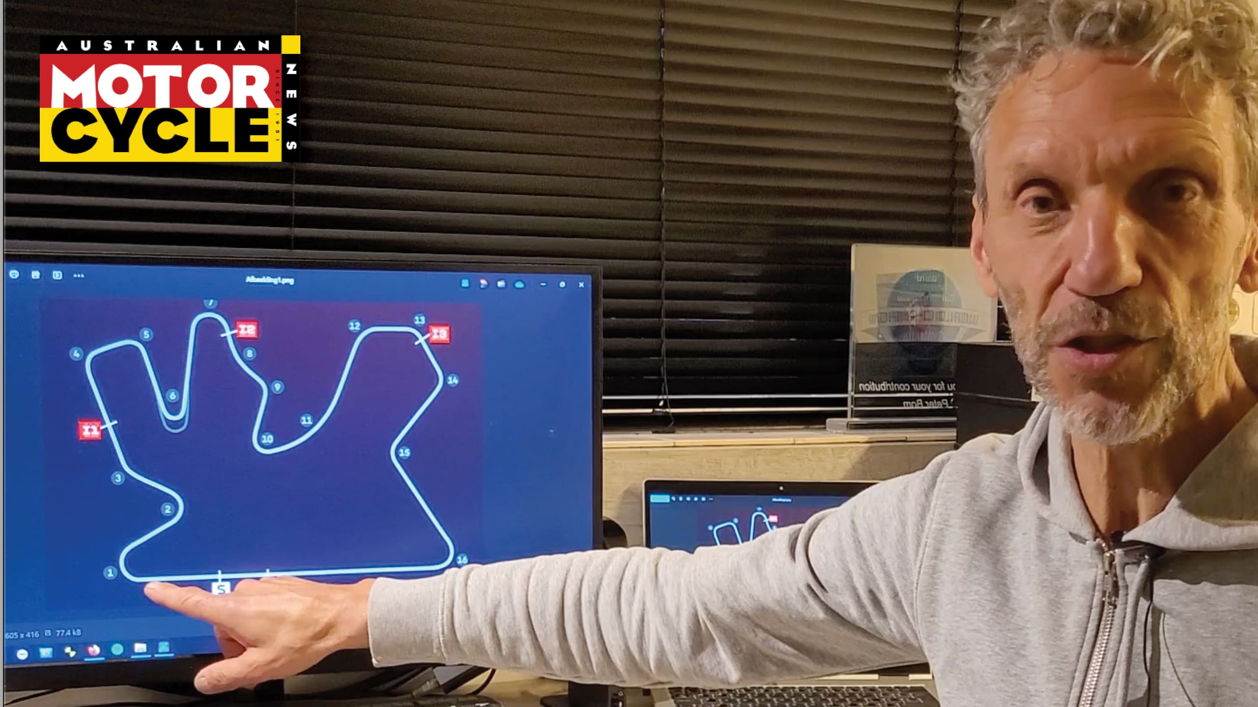 Peter Bom reporting for AMCN after Day 1 of the 2025 Qatar MotoGP ...