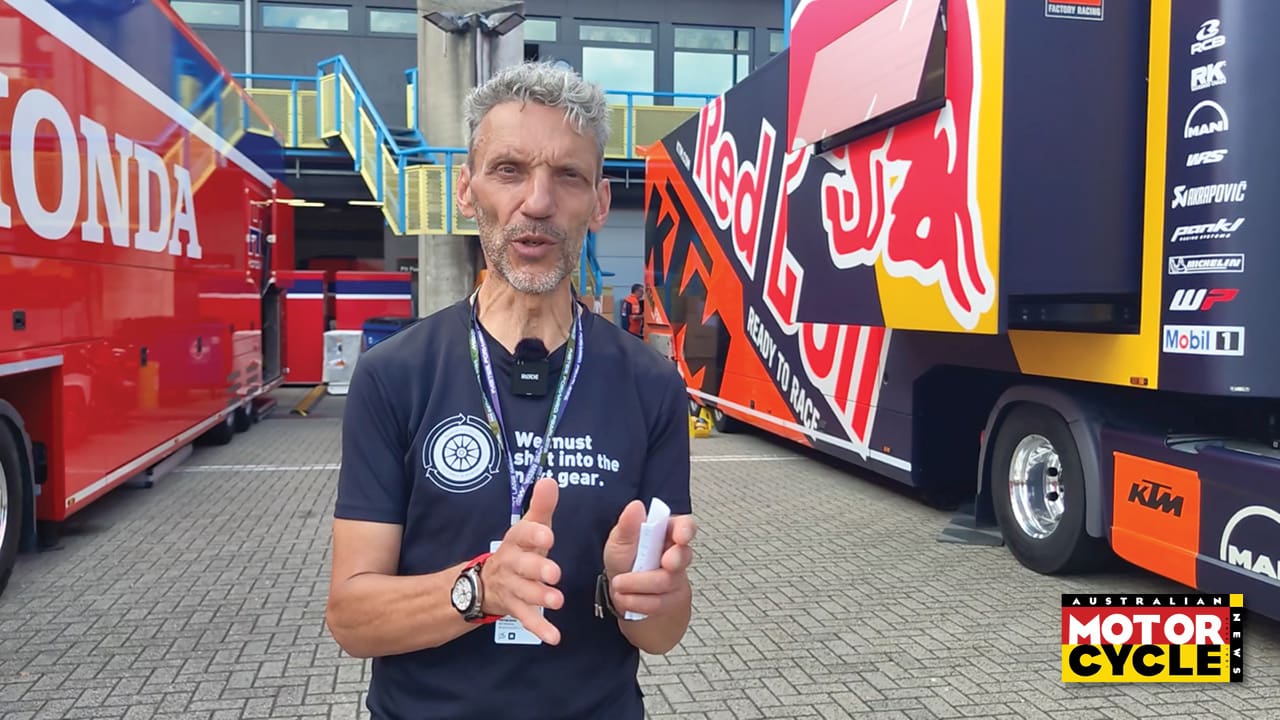 Peter Bom reporting for AMCN on Day 3 of the 2025 Assen MotoGP, June 29 ...