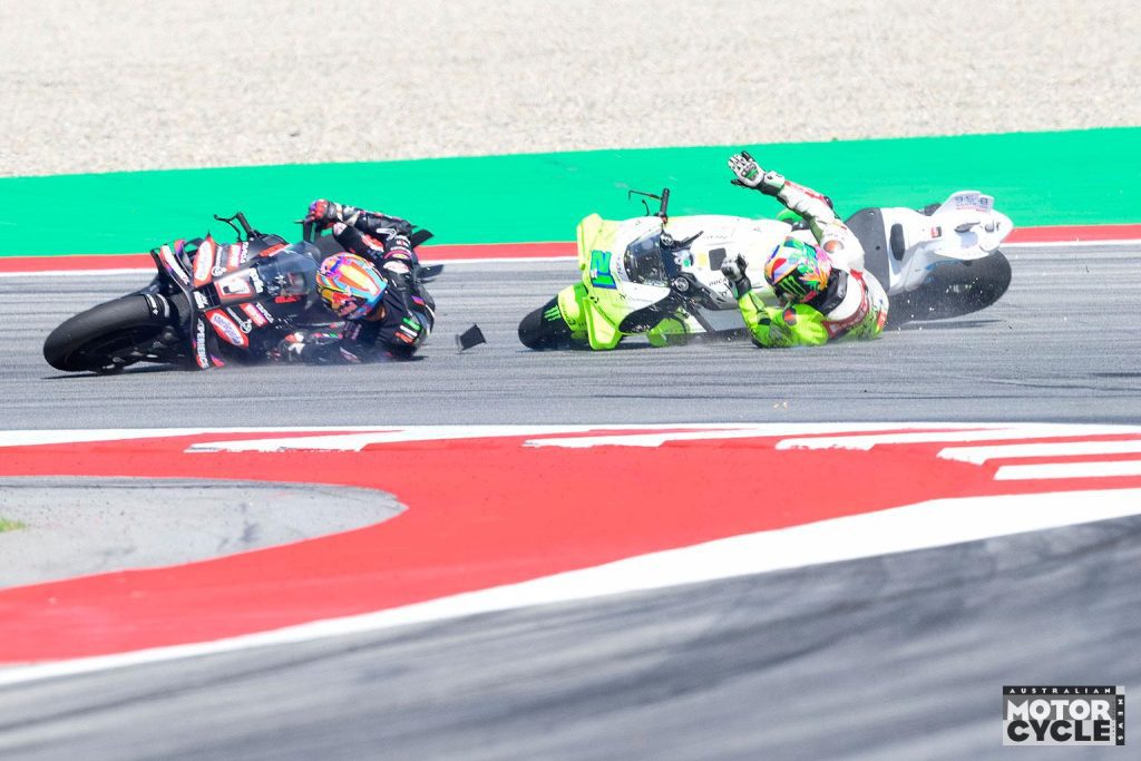 Jorge-Martin,-Franco-Morbidelli-Crash,-Tissot-Sprint-Race,-Catalunya ...
