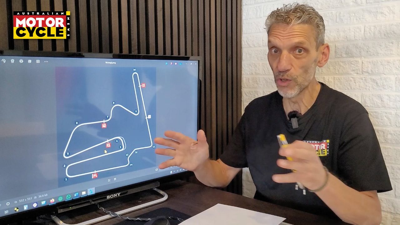 Peter Bom reporting for AMCN on Day 1 of the 2025 Motegi MotoGP, Sept ...